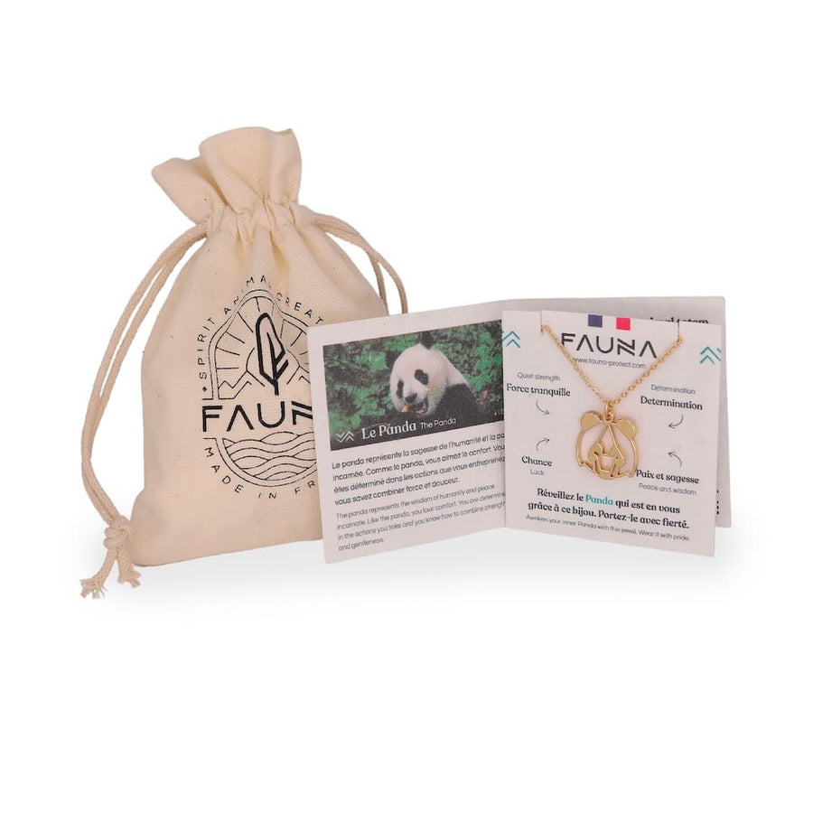 Collier Panda – Bijou animal totem